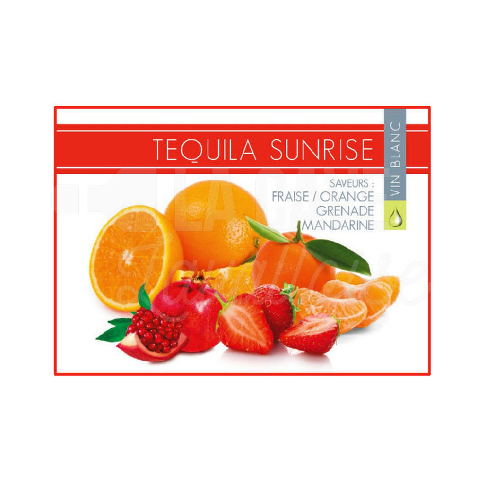 TEQUILA SUNRISE 12° – 3 LITRES – Fraise, Orange, Grenade, Mandarine ...